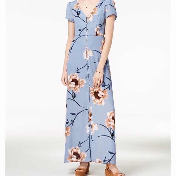 Trixxi | Dresses | Trixxi Blue Floral Dress | Poshmark